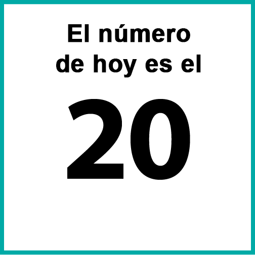 El número de hoy: 20 | Math At Home